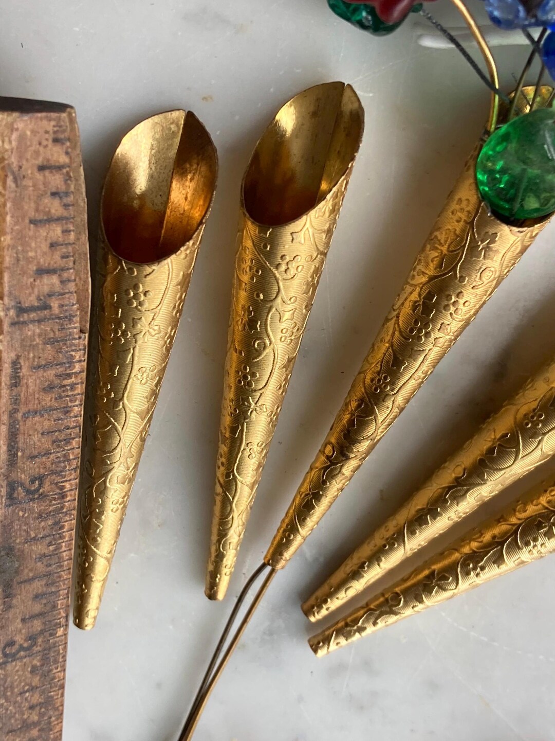 4 Super Long 3 INCH Cone Bead Caps- 75mm - Etsy
