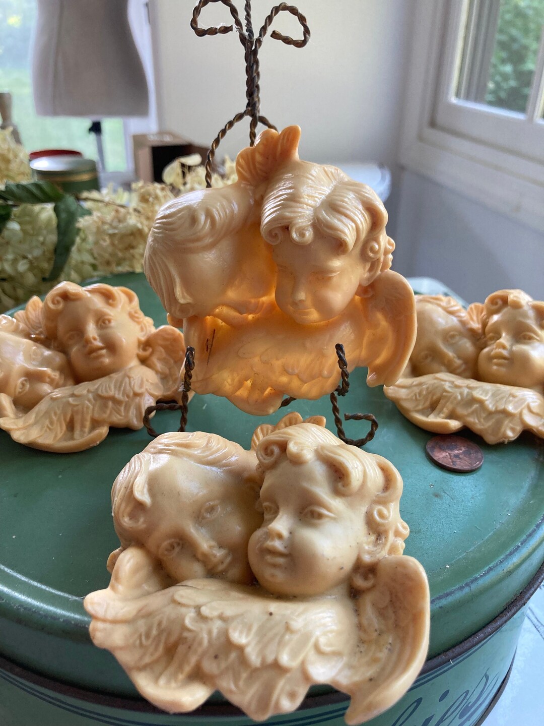 1 Vintage Faux Celluloid Angel, 1970's Hong Kong Craft Supplies - Etsy 日本