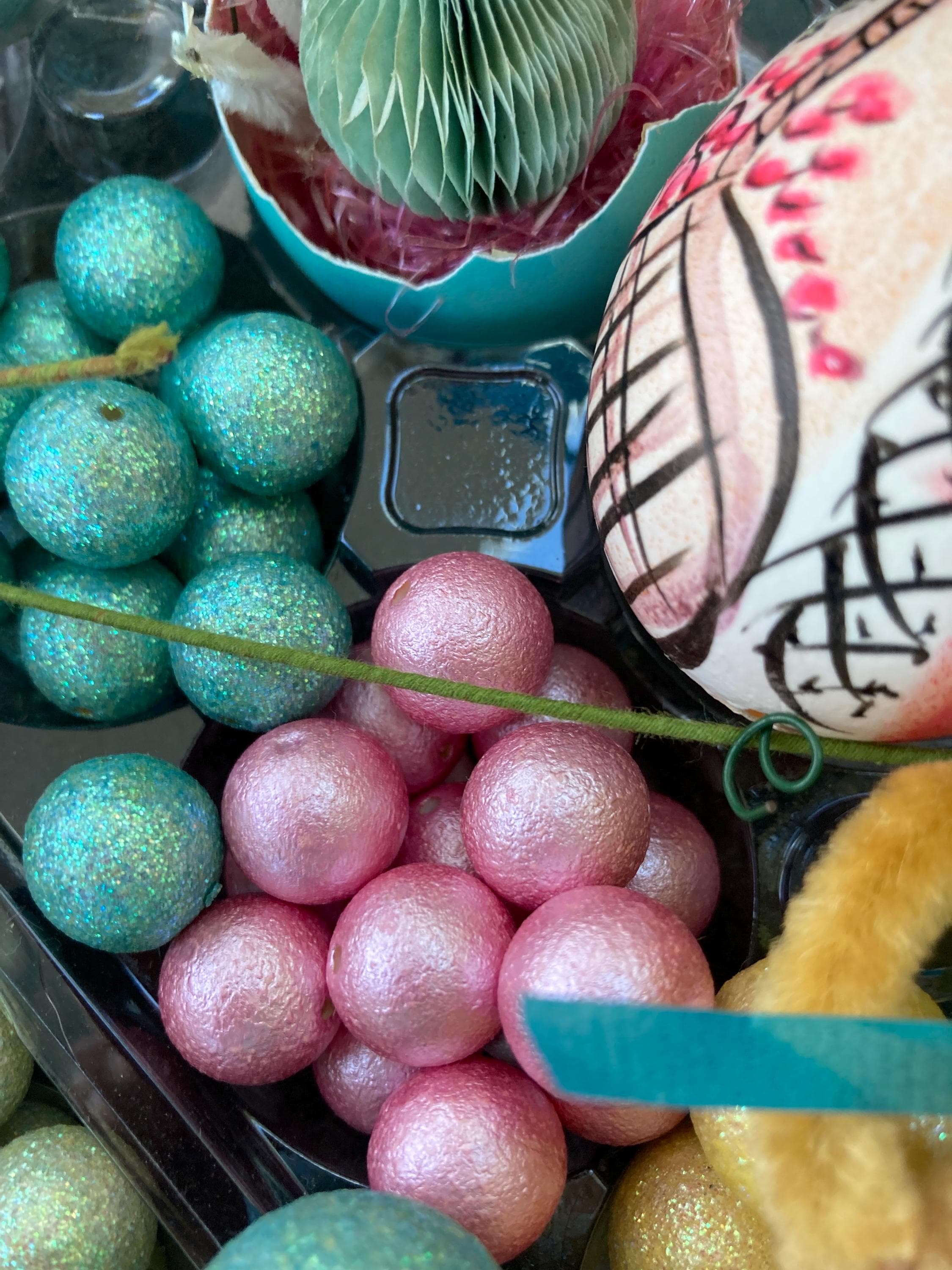8 Vintage Italian Lucite Beads in Delicious Colors and Assorted Sizes ...