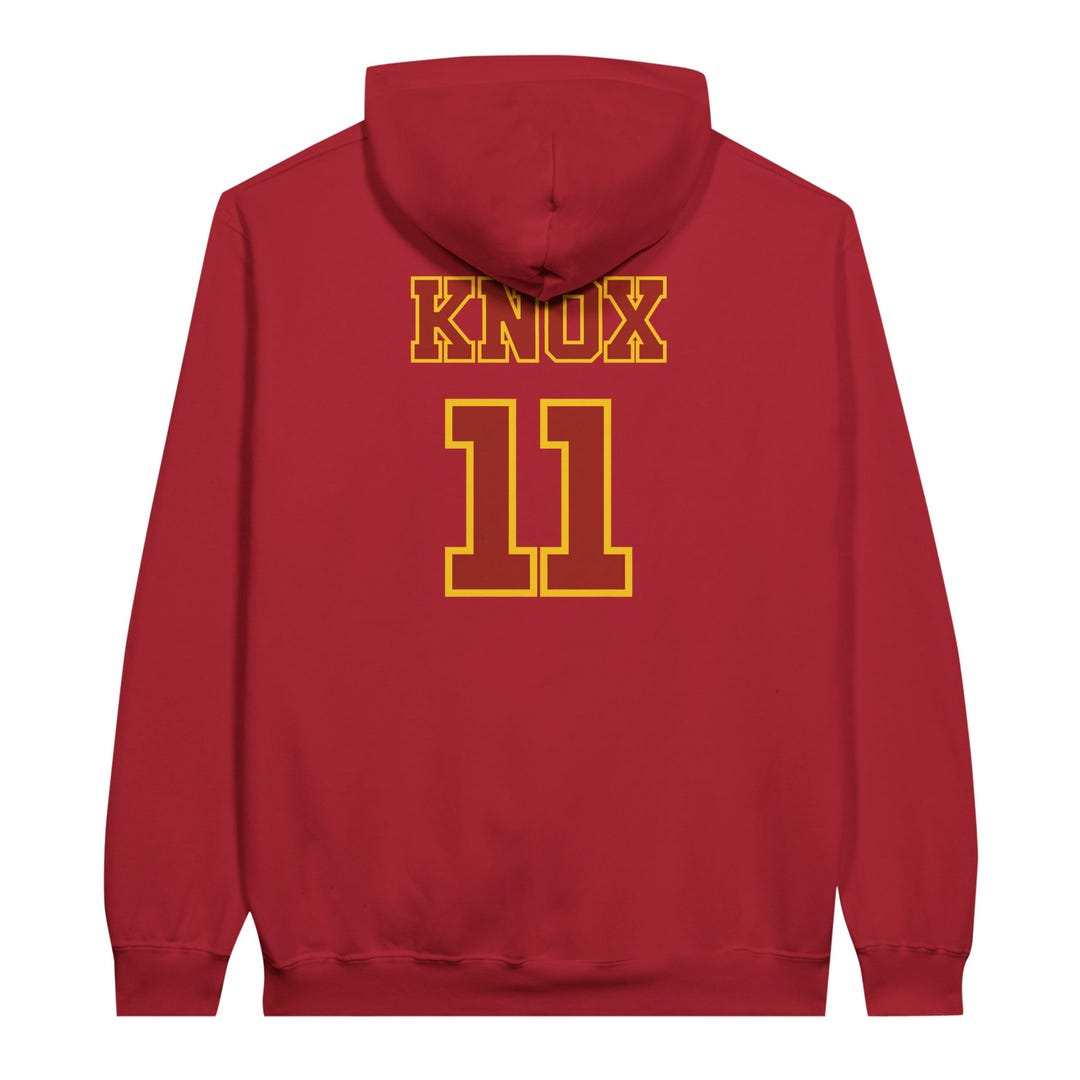 Sunshine Court Exy Hoodie- #11 Jeremy Knox (dark Red) - Etsy