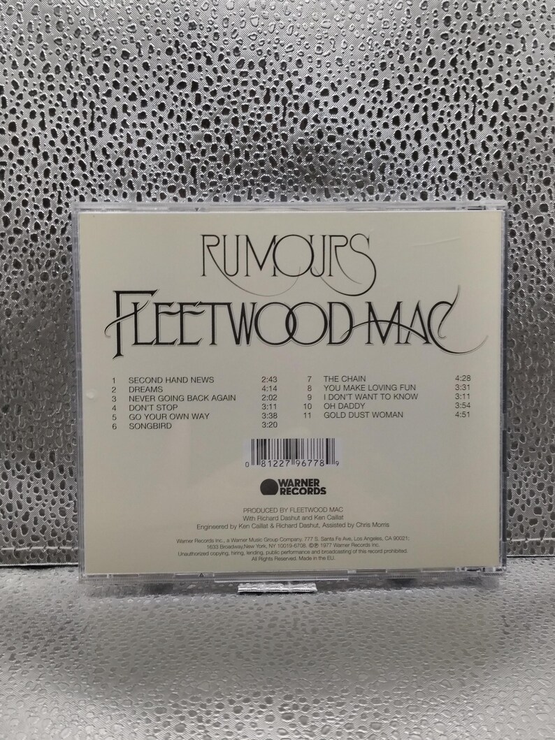 Vintage Fleetwood Mac Rumors CD - Etsy