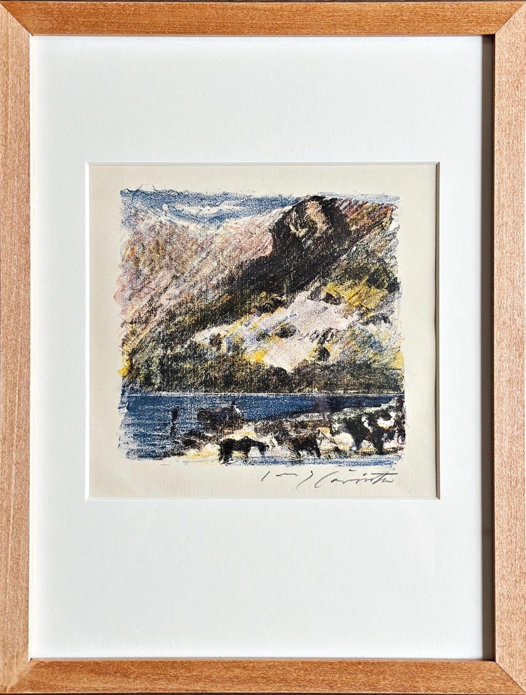 Lovis Corinth, Mountain Lake 1923, Original Color Lithograph, Hand ...