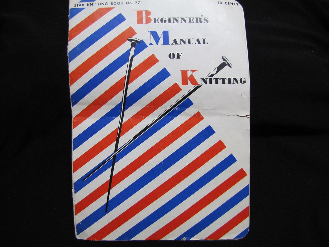 1950s Knitting Patterns Beginners Manual of Knitting Star Book - Etsy