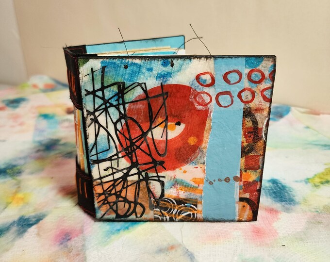 Chunky Junk Journal Recycled Materials Boho Style, Handmade, Mixed ...