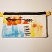 Messy Artsy Hand Painted Zipper Pencil Pouch One of a Kind ARTIST GIFT ...