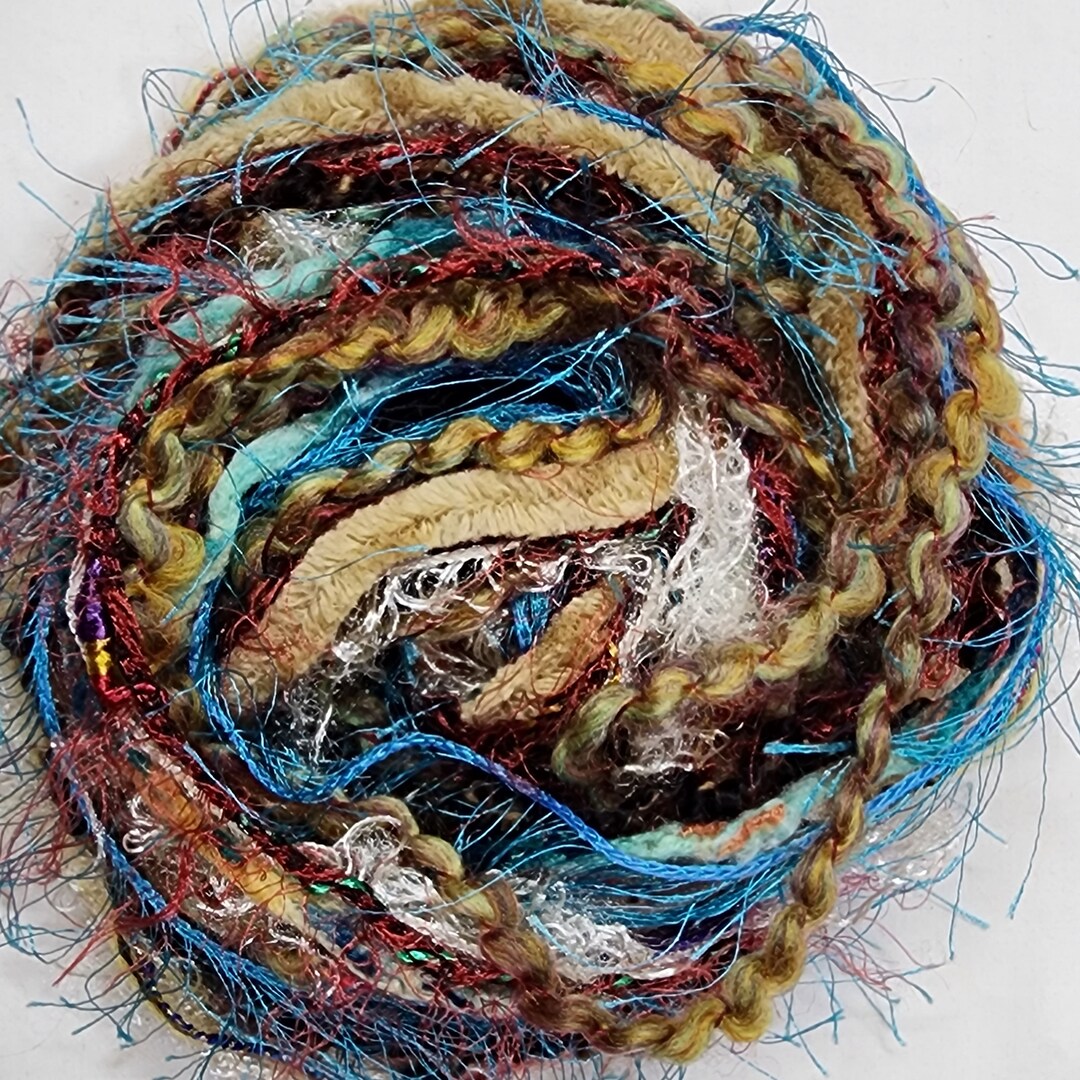 ART YARN BUNDLE | Desert Rain | 16 Yds | 8x2 | Mixed Yarns and Fibers ...