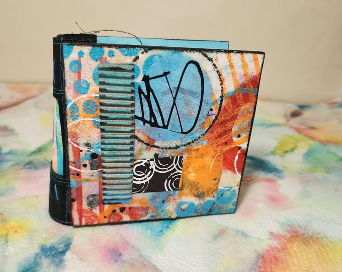 Chunky Junk Journal Recycled Materials Boho Style, Handmade, Mixed ...