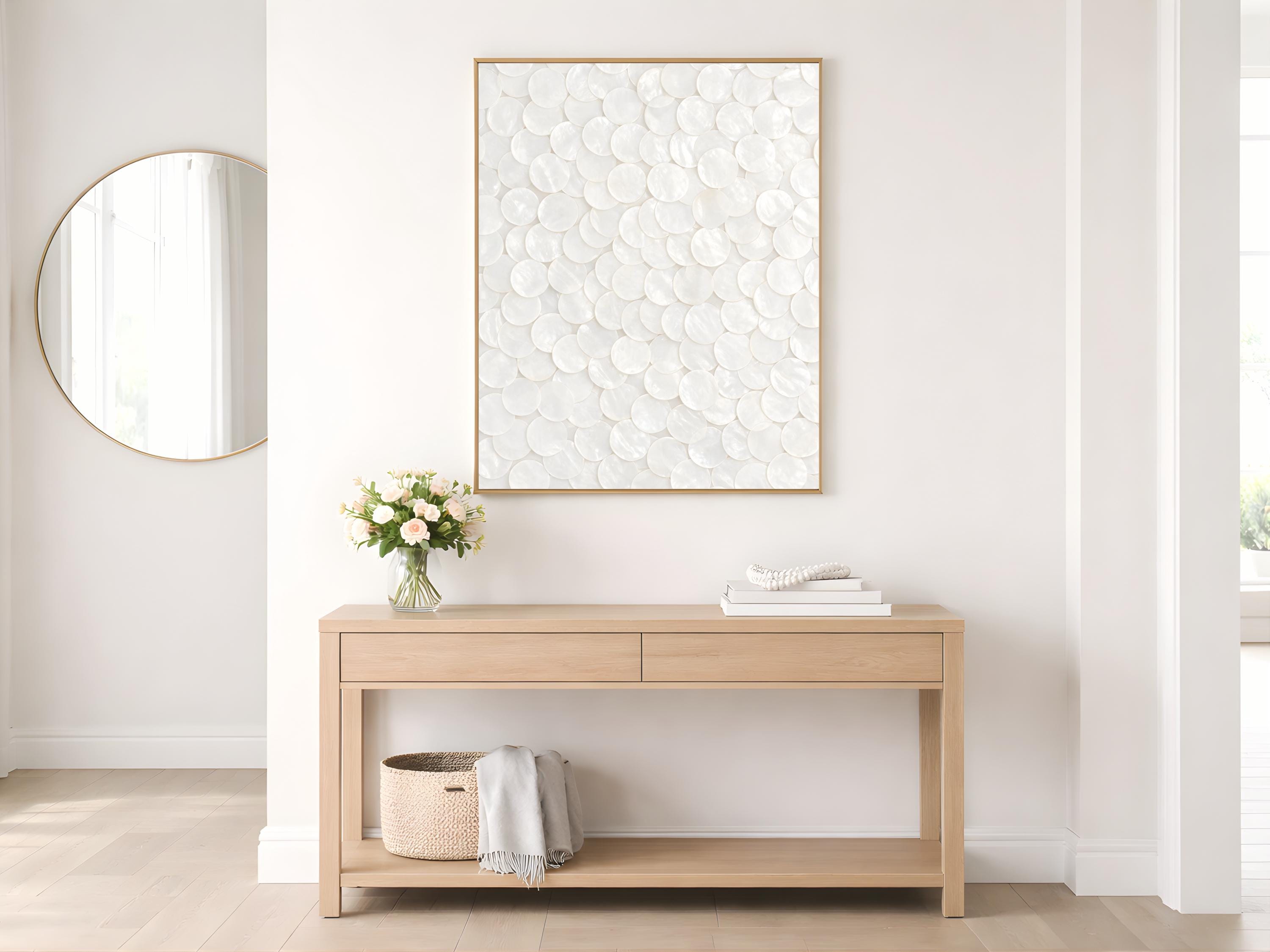Capiz Shell Wall Art Print | Capiz Shell Decor | Mother of Pearl ...