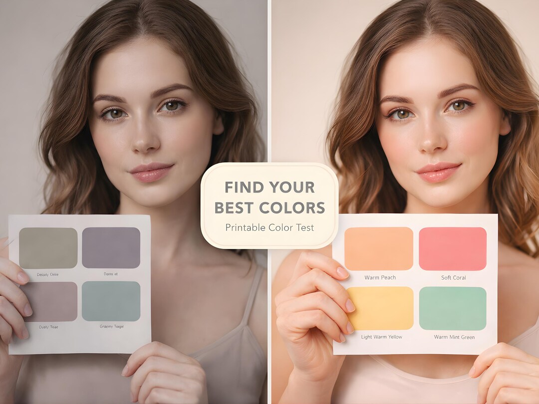 Personal Color Analysis Test Printable Color Season Guide Find Your ...