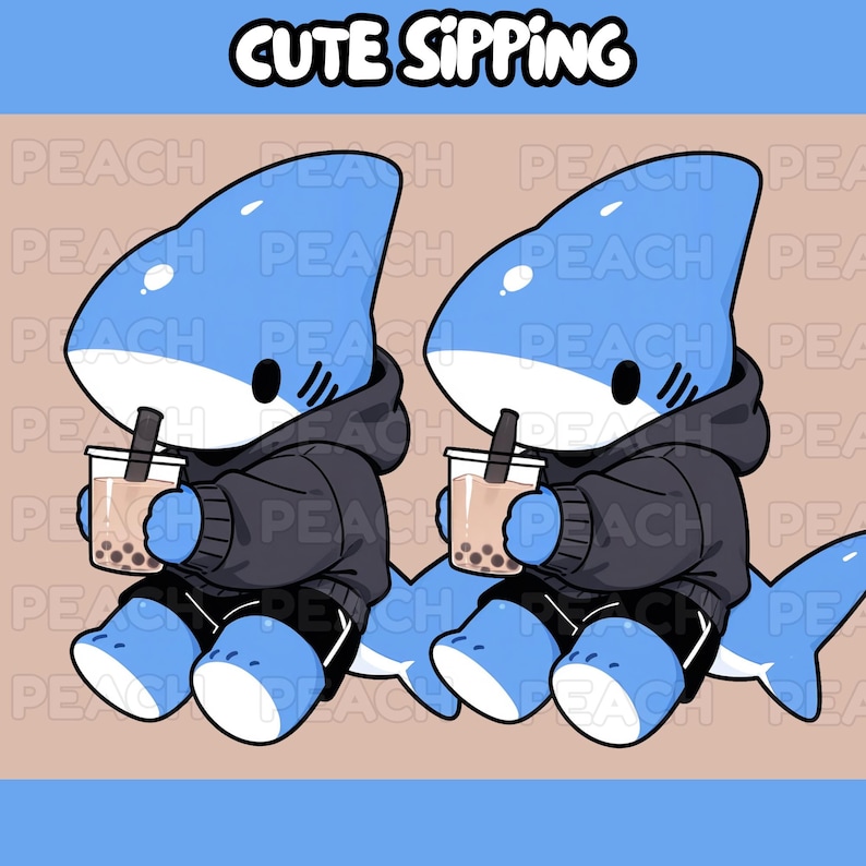 Chibi Shark Pngtuber – Vtuber Avatar (digital Download for Obs ...