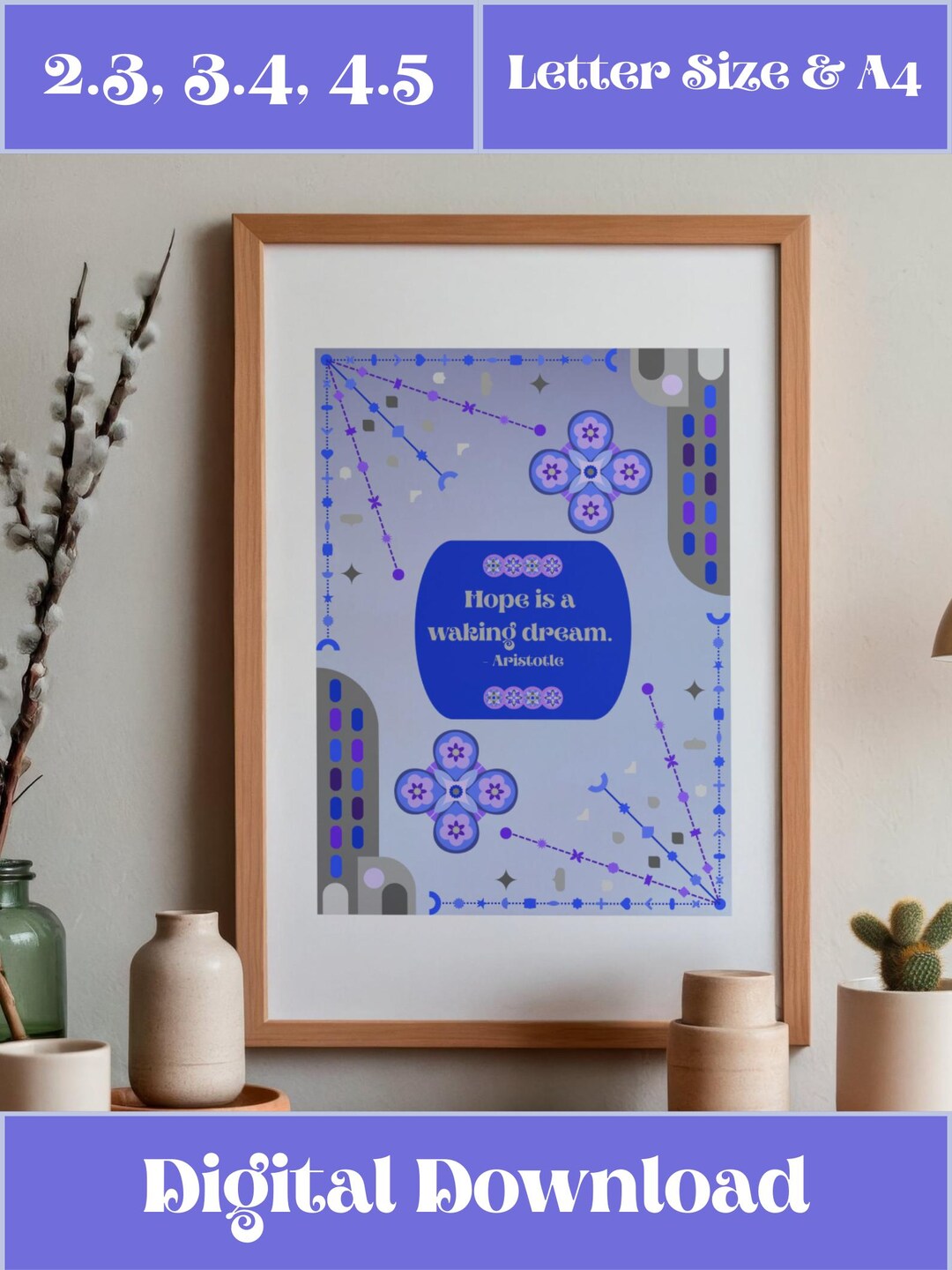 Aristotle Quote Art Print – Printable Wall Art, Motivational Poster ...