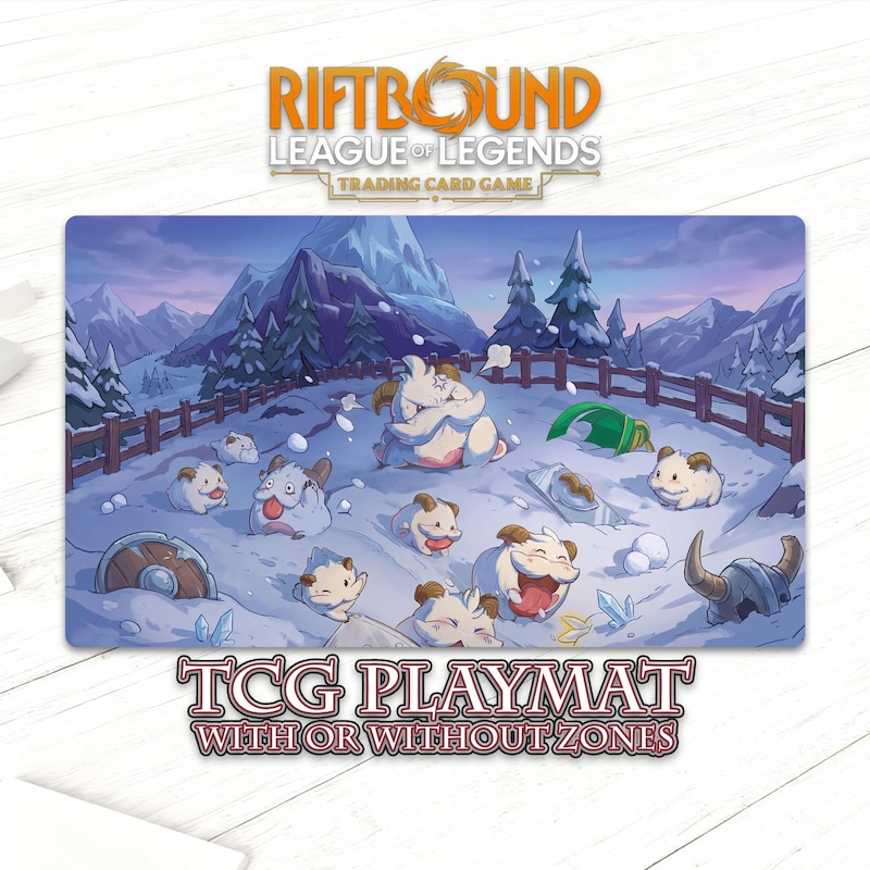 Riftbound Playmat Poro - Etsy