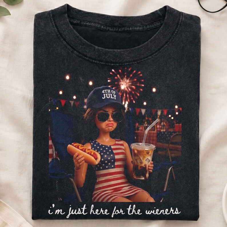 Comfort Colors 4th of July Doll Face Meme Shirt, Funny Doll Just Here ...