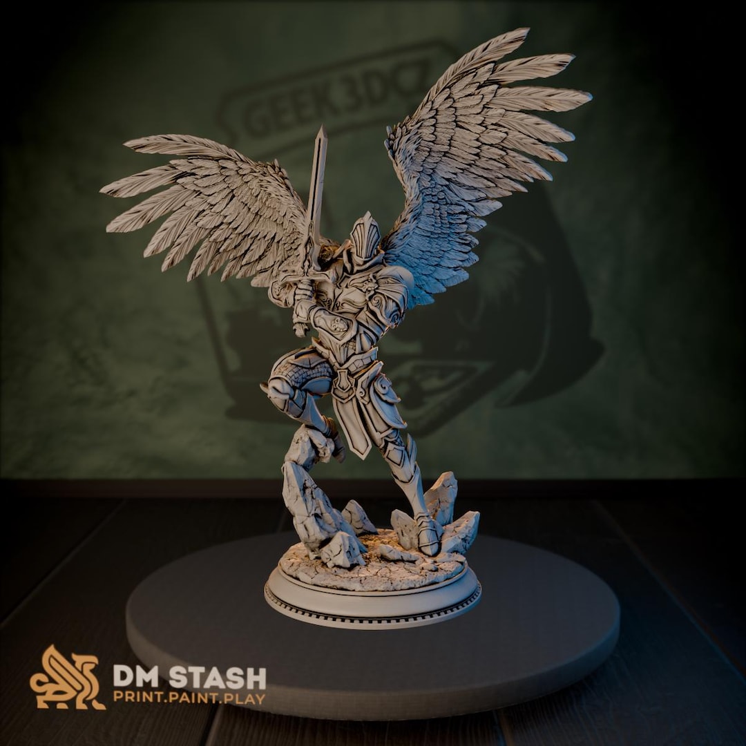 Angel Celestial Warrior Greatsword Hero Mini by DM Stash | Devil ...