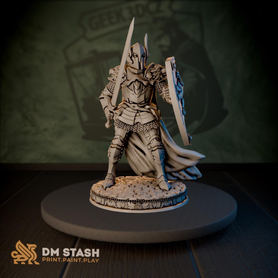 Sergeant Silus Battle Master Fighter Heavy Shield Warrior Mini by DM ...