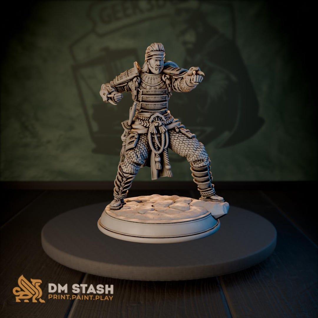 Human Fighter Unarmed Duelist Oriental Armor Mini by DM Stash ...