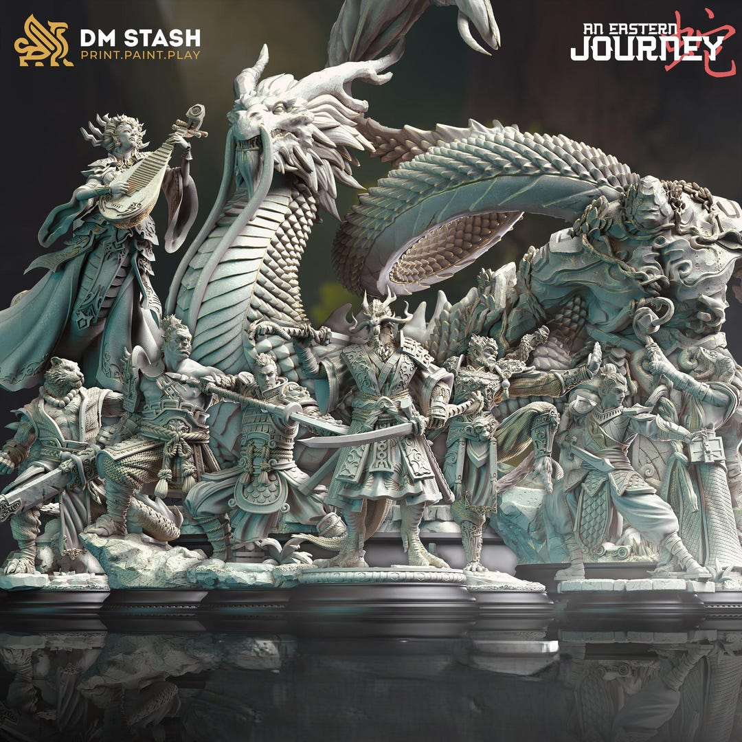 DND 5e Starter Set, an Eastern Journey by DM Stash, 28-38 Scale, 16 ...