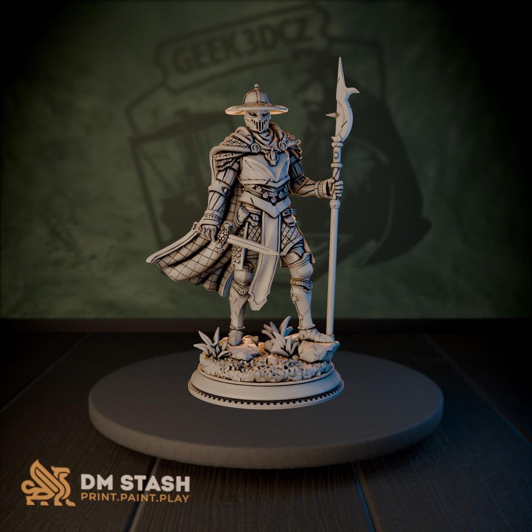 Inquisitor Knight Polearm Armor Mini by DM Stash | Baldurian ...