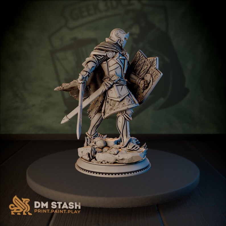 Templar Knight Sword And Shield Hero Mini van DM Stash | Duivel en ...