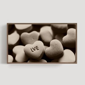 Printable Conversation Candy Hearts Sepia Beige 300 Dpi Downloadable ...