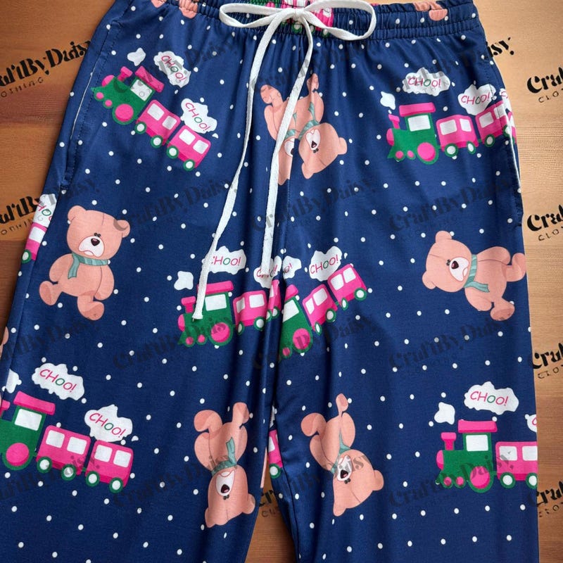 Kpop Demon Hunters Teddy Bears & Cho Cho Train Pajama Pants - Etsy Canada