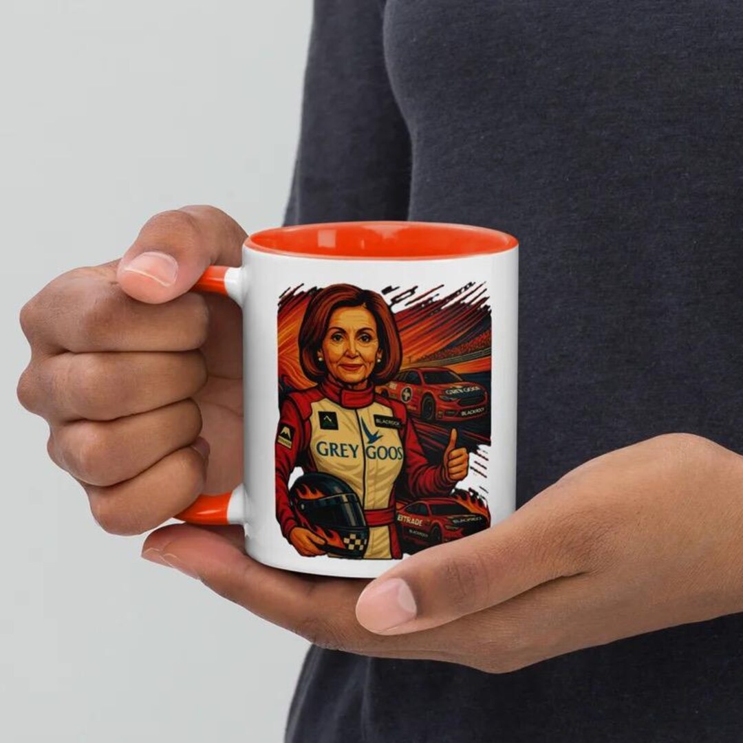 Nancy Pelosi Racecar Driver - Mug With Color Inside - Etsy