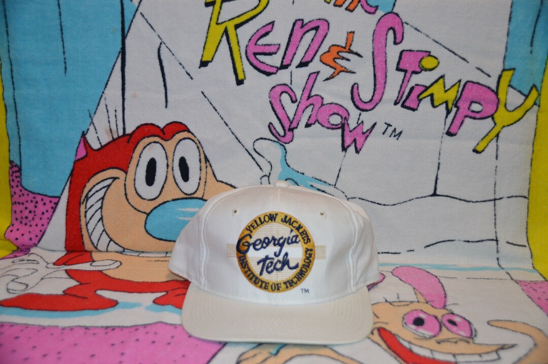 Vintage 1990's Georgia Tech Yellow Jacket Hat!!! NCAA Circle Logo ...