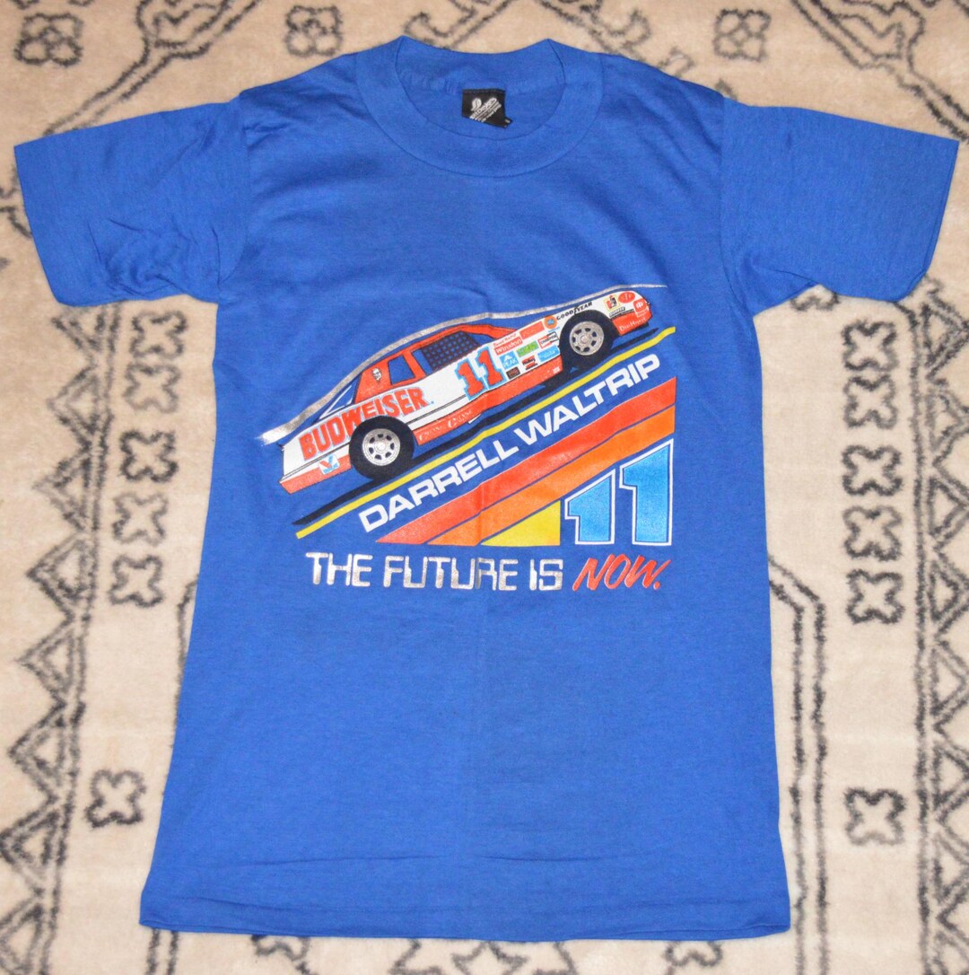 Vintage 1980s Darrell Waltrip NASCAR Winston Cup Budweiser Racing T ...