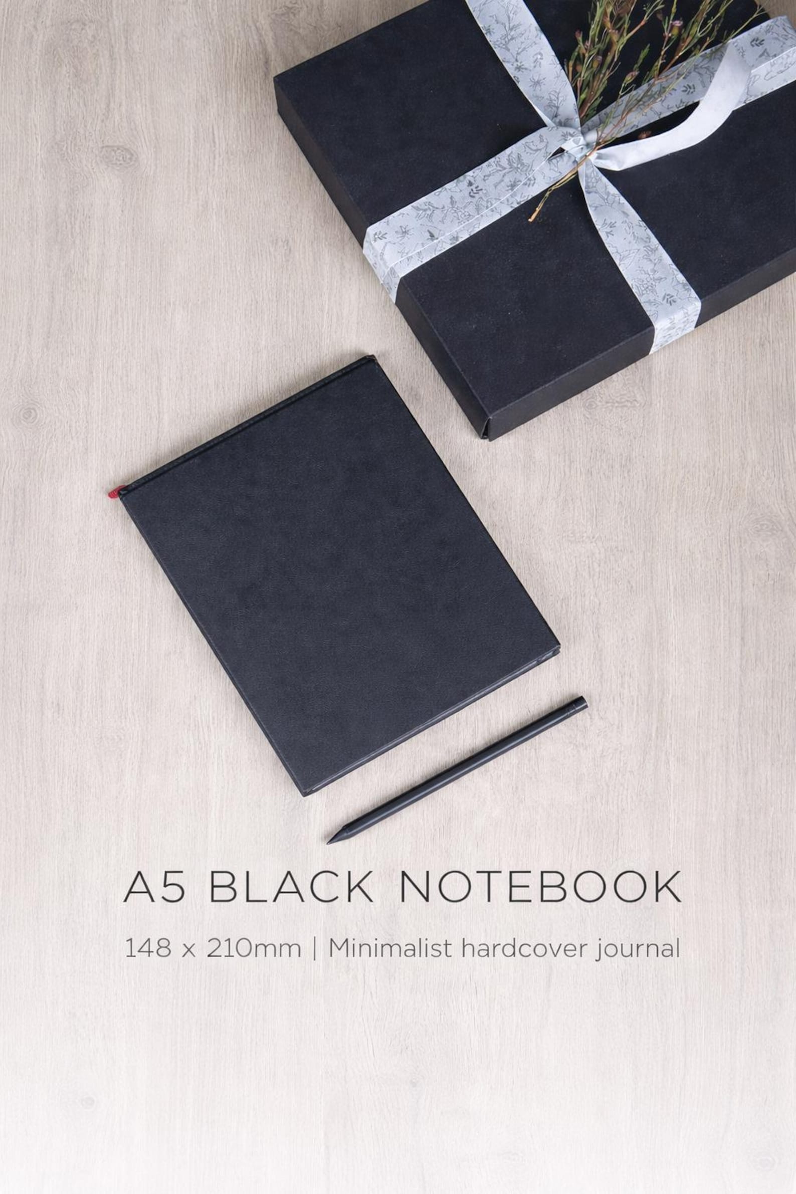 Blackout Journal Hardcover, Black Pages for White Markers, Luxury ...