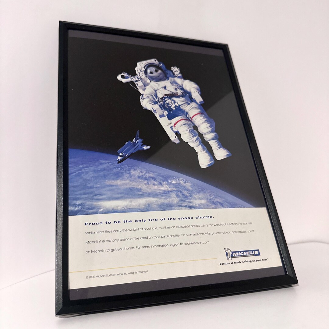 Michelin Man Space Shuttle Vintage Advertisement - Etsy