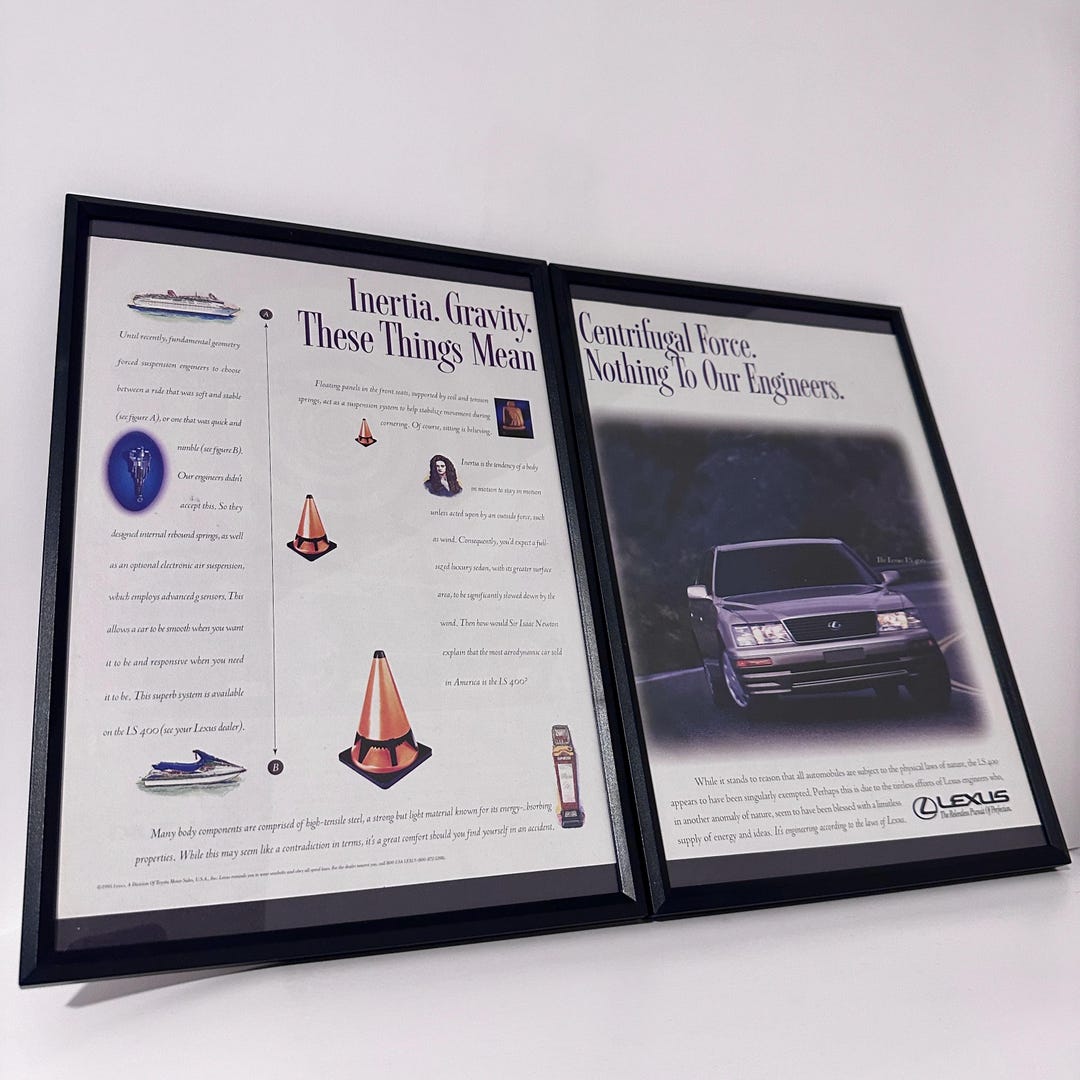 Lexus LS400 Vintage Advertisement - Etsy