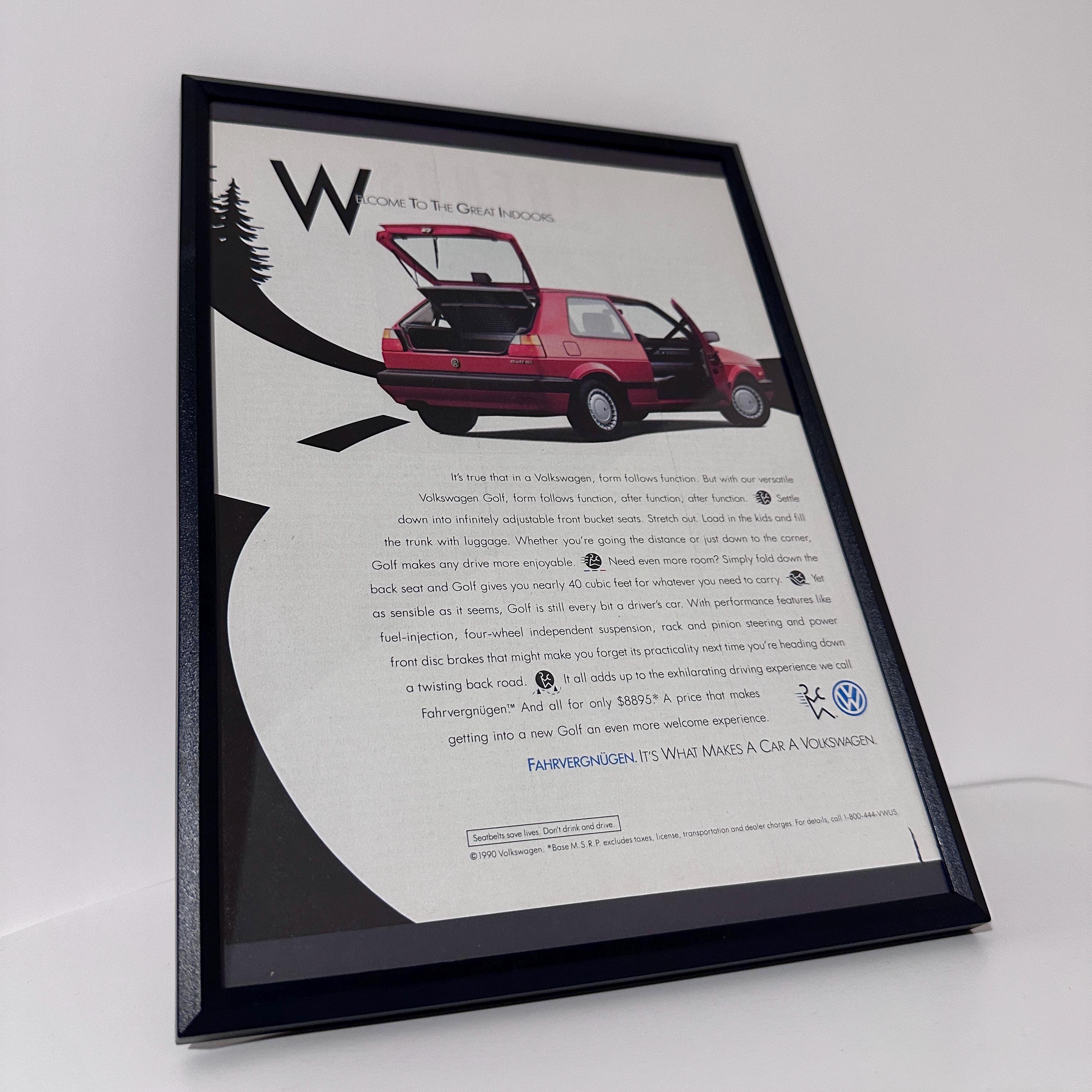 Volkswagen Golf MKII Vintage Advertisement - Etsy