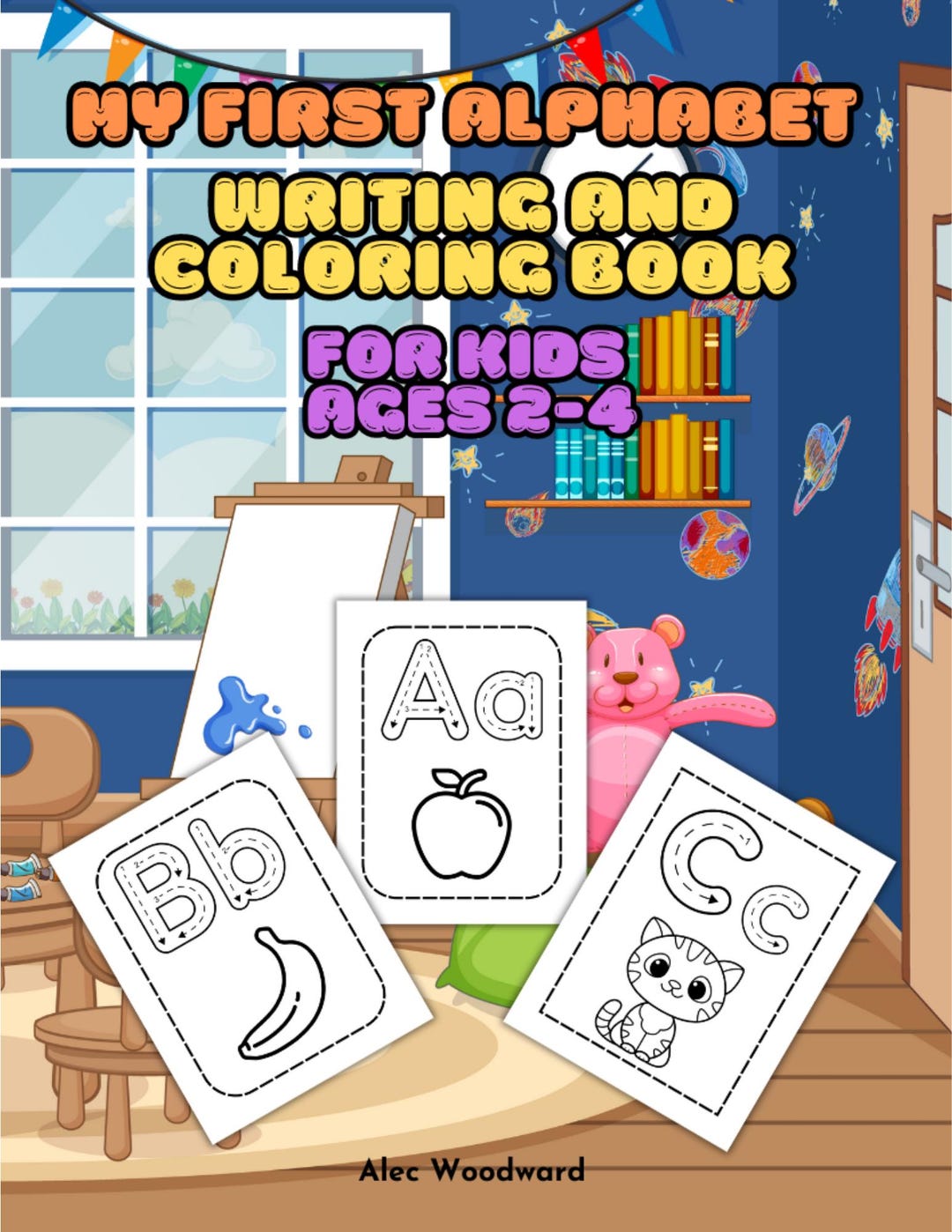 Alphabet Tracing & Coloring Book for Kids - Etsy