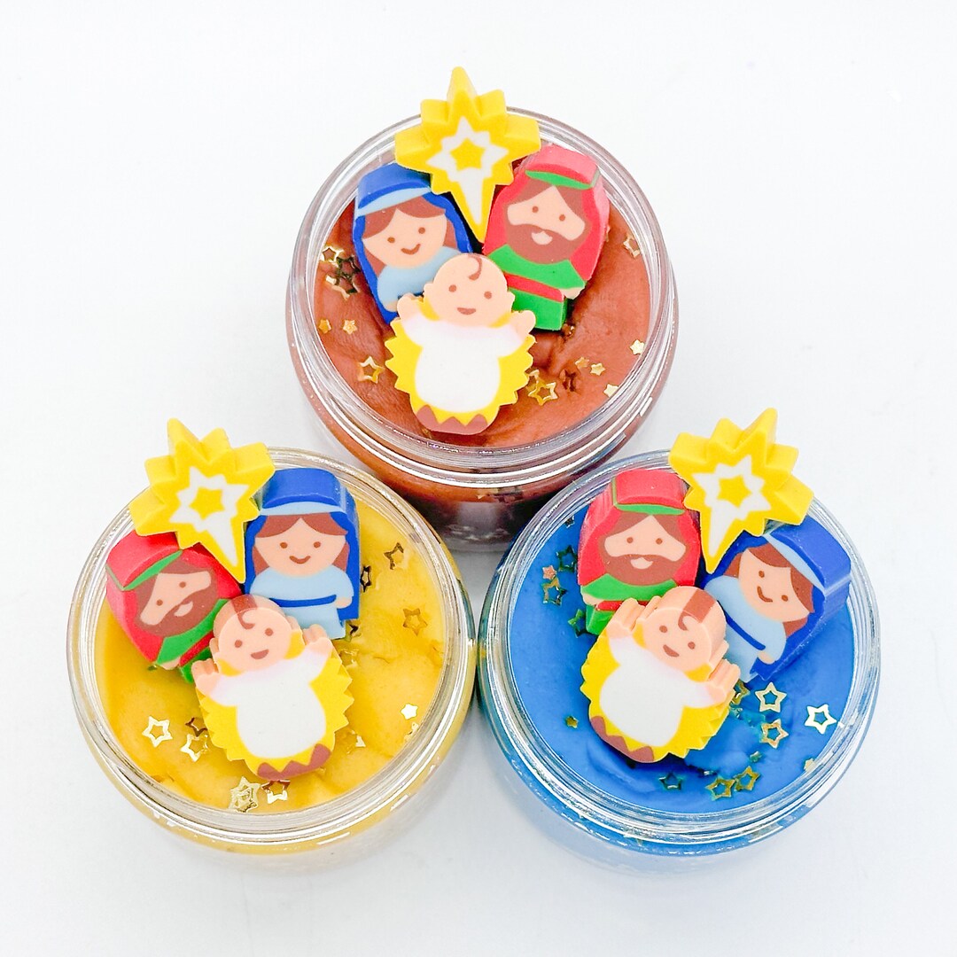 Nativity Mini Jar, Jesus Religious Playdough, Spring Playdough Kit ...