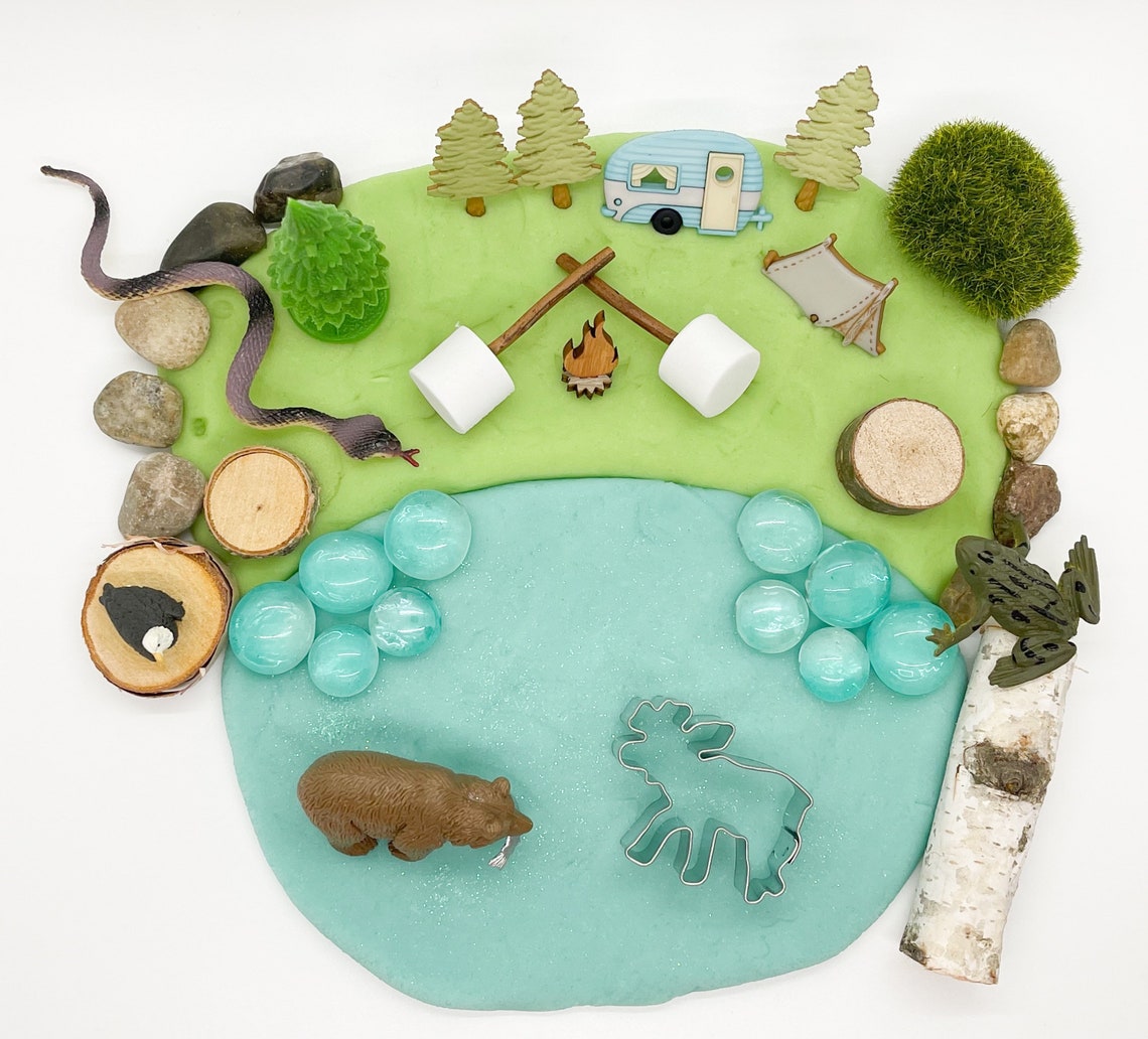 Happy Camper Camping Kid Kit Camping Playdough Kit - Etsy