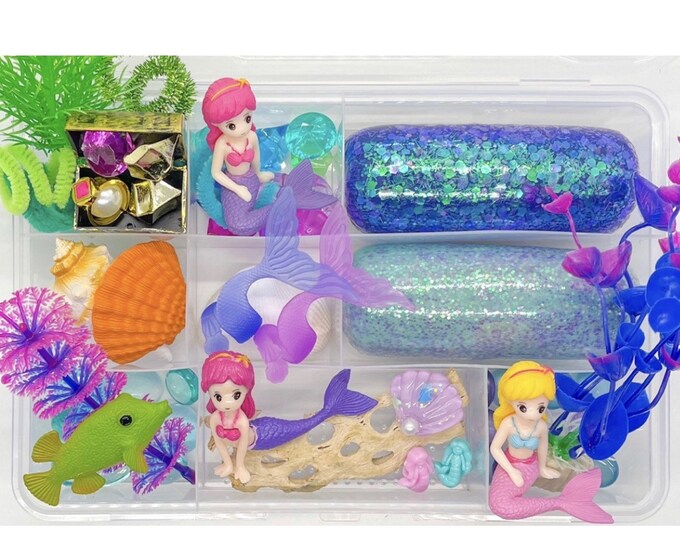 Mermaid Lagoon-ocean-beach Sensory Bin Kit Box - Etsy