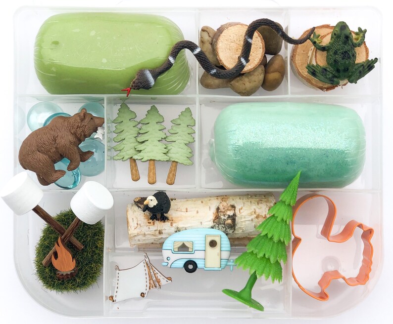 Happy Camper Camping Kid Kit Camping Playdough Kit - Etsy