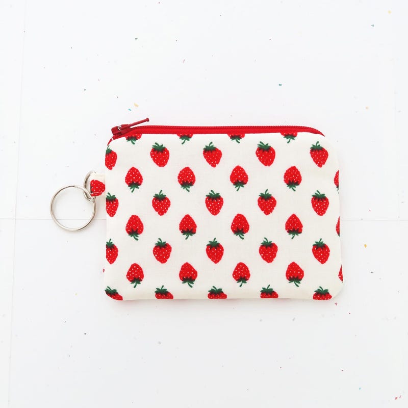 Strawberry Wallet - Etsy