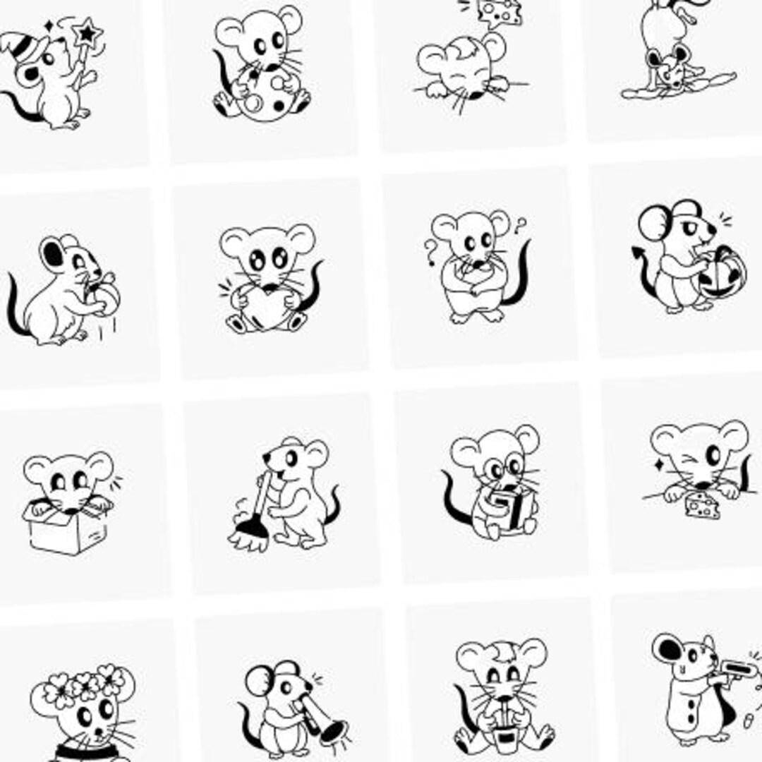 50 Rat Icons - Etsy