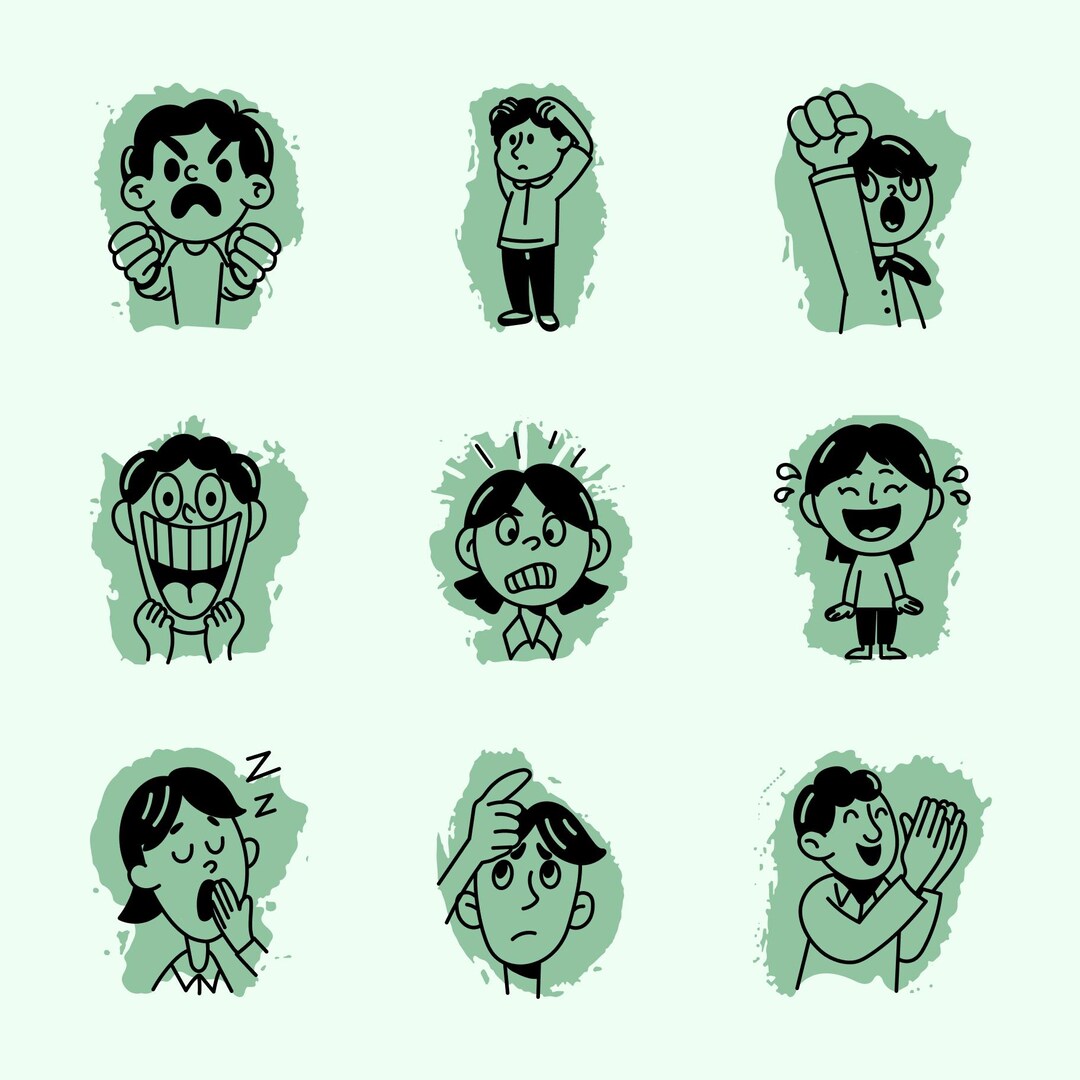 Reaction Doodle Icon - Etsy