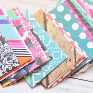 Mini Card & Envelope Variety Pack – Blank Patterned Mini Envelopes for ...