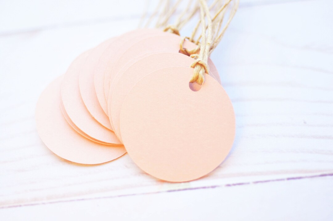 Round Tags - Blush Pink // Set of 50 // Gift Tags // Hang Tags // Gift ...