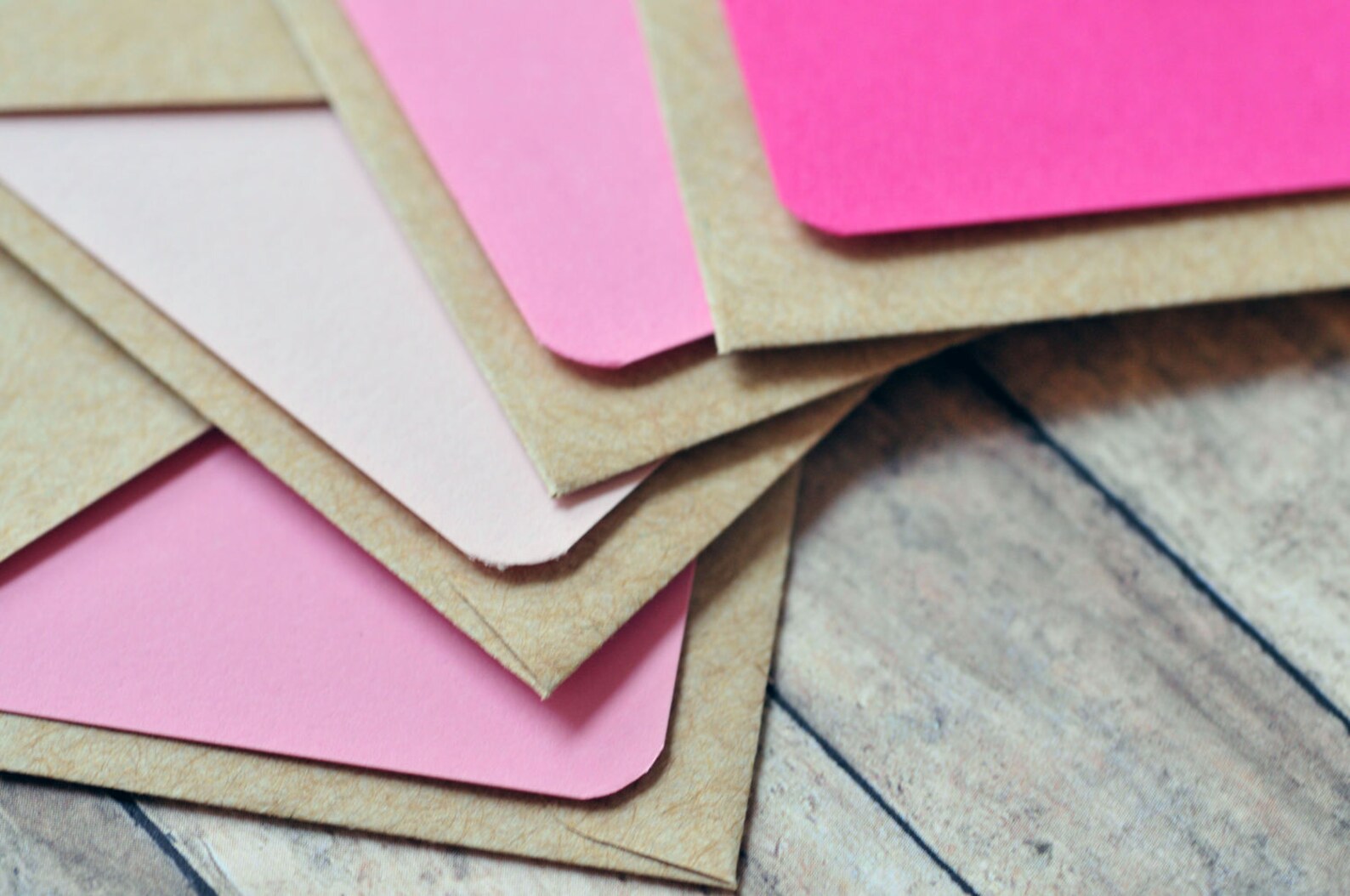 Pink Mini Card Set // Blank Cards // Square Cards // Enclosure - Etsy