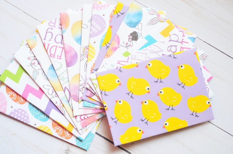 Assorted Easter Mini Cards // Set of 10 // Blank Cards // Gift - Etsy