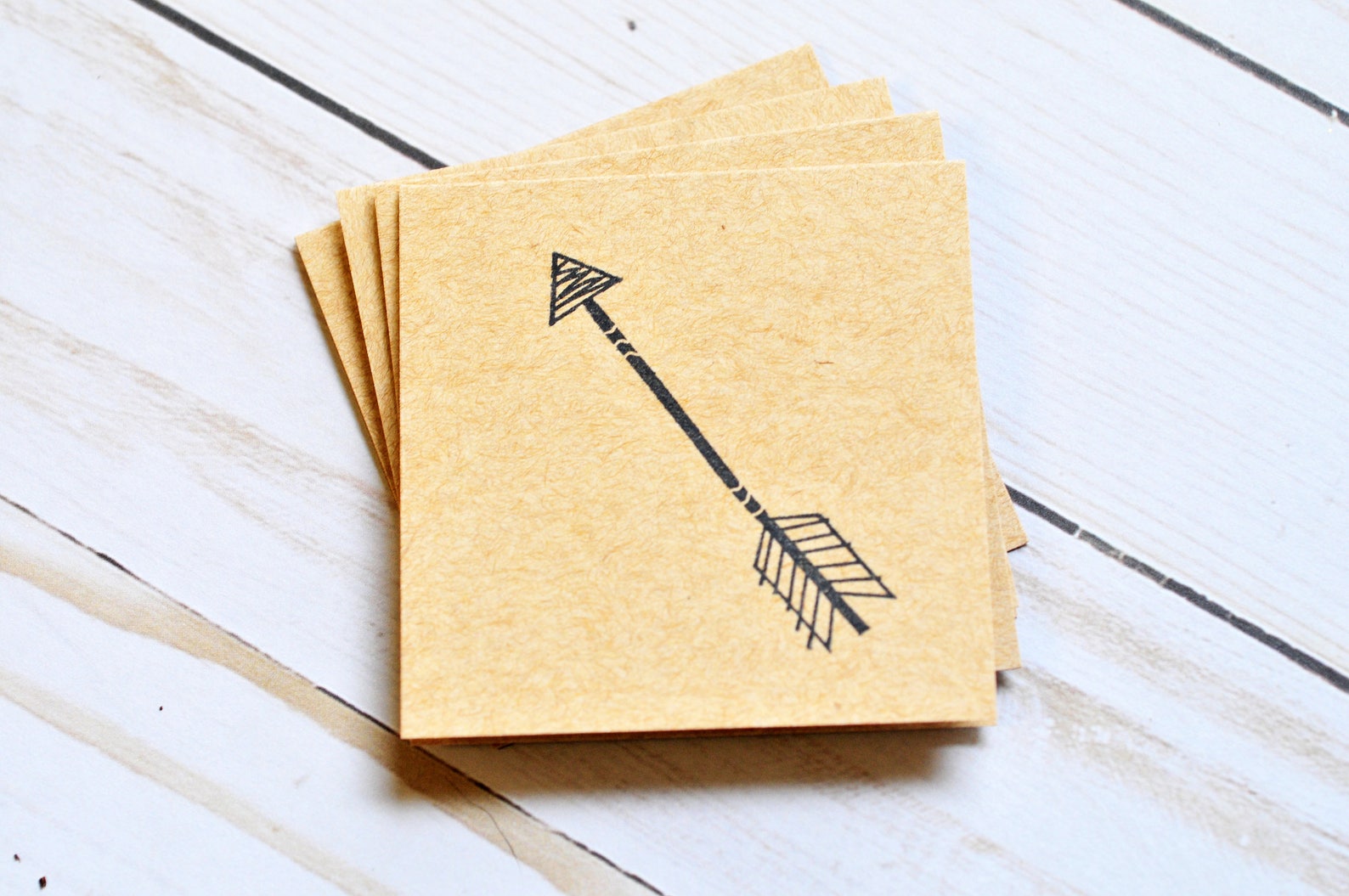 Arrow Mini Cards // Blank Cards // Square Cards // Enclosure | Etsy