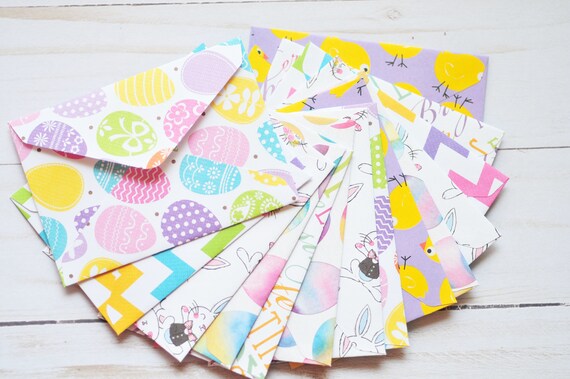 Assorted Easter Mini Cards // Set of 10 // Blank Cards // Gift | Etsy