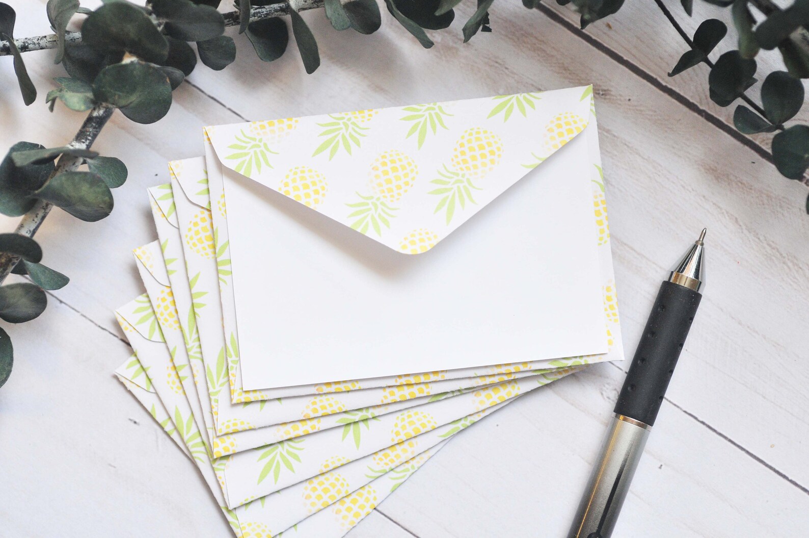 Pineapple Mini Cards // Blank Cards // Enclosure Cards // Gift Card ...