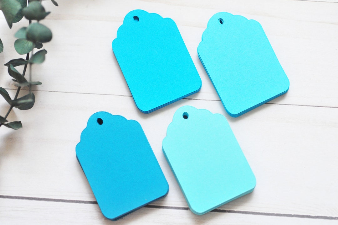 Blue Tags // Gift Tags // Favor Tags // Hang Tags // Price Tags // Die ...