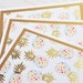 Pineapple Note Cards // Blank Cards // Colorful Pineapples // Gold Foil ...