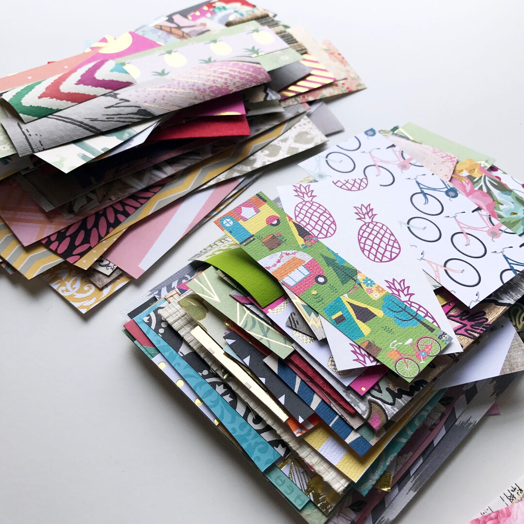 Scrapbook Paper Pack - 100 Pieces - Assorted Craft Paper Grab Bag ...